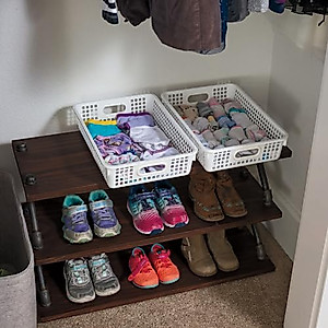 Really Good Stuff Plastic Desktop Paper Storage Baskets for Classroom or Home Use – Mesh Bins, 14.25” x 10” – (Set of 4), School Organization Supplies