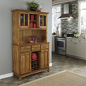 Buffet of Buffets Cottage Oak with Wood Top by Home Styles