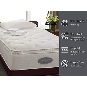 Westin Exclusive Heavenly Bed - 14" Pocket Coil Mattress with Quilted Pillow Sewed on top - Mattress Only - Queen
