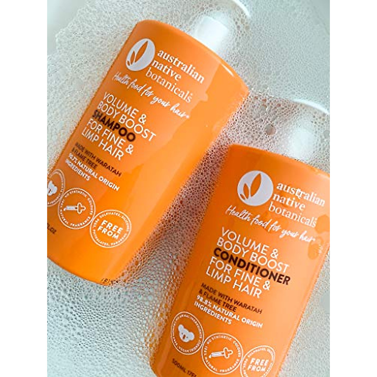 Australian Native Botanicals Natural Conditioner For Vegan Sulfate Free Conditioner For Men & WomenFine, Limp & Oily Hair, 17 Fl Oz