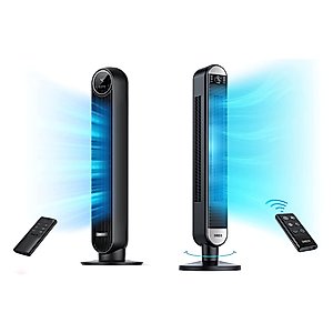 Dreo Tower Fan Bundle with Remote and Bladeless Design (Nomad One (DR-HTF007) + Cruiser Pro T2)