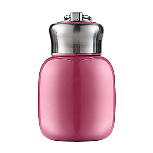 Mini 7 oz Stainless Steel Water Bottle, Small Vacuum Insulated Water Bottle Leak Proof Sport Tumbler Cup Hot and Cold Water Bottle for Women Girls Kids Gift Milk Tea Lunch (Rose)