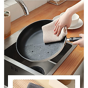 12 Pieces Kitchen Towel Cotton Honeycomb Rag Super Absorbent Dishcloth for Household Kitchen Cleaning Cloth Tools