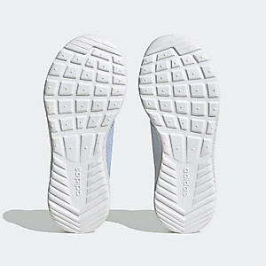 adidas Cloudfoam Pure 2.0 Running Shoe, Blue Dawn/Beam Pink/Clear Pink, 4 US Unisex Big Kid