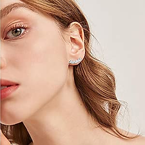 Personalized Name Earrings for Women Custom Made Stainless Steel Nameplated Stud Earrings Engraved Jewelry Gifts
