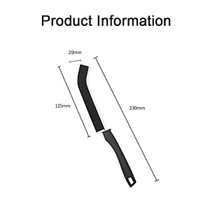 Wdianoutdoor Crevice Cleaning Brush, Heavy-Duty Bristle Brushes for Compact Space Cleaning, Slim Gap Scrubbing Tool, Perfect for Kitchen Surfaces, Window Tracks, Bathroom Tiles & Faucets (BK 3 Pcs)