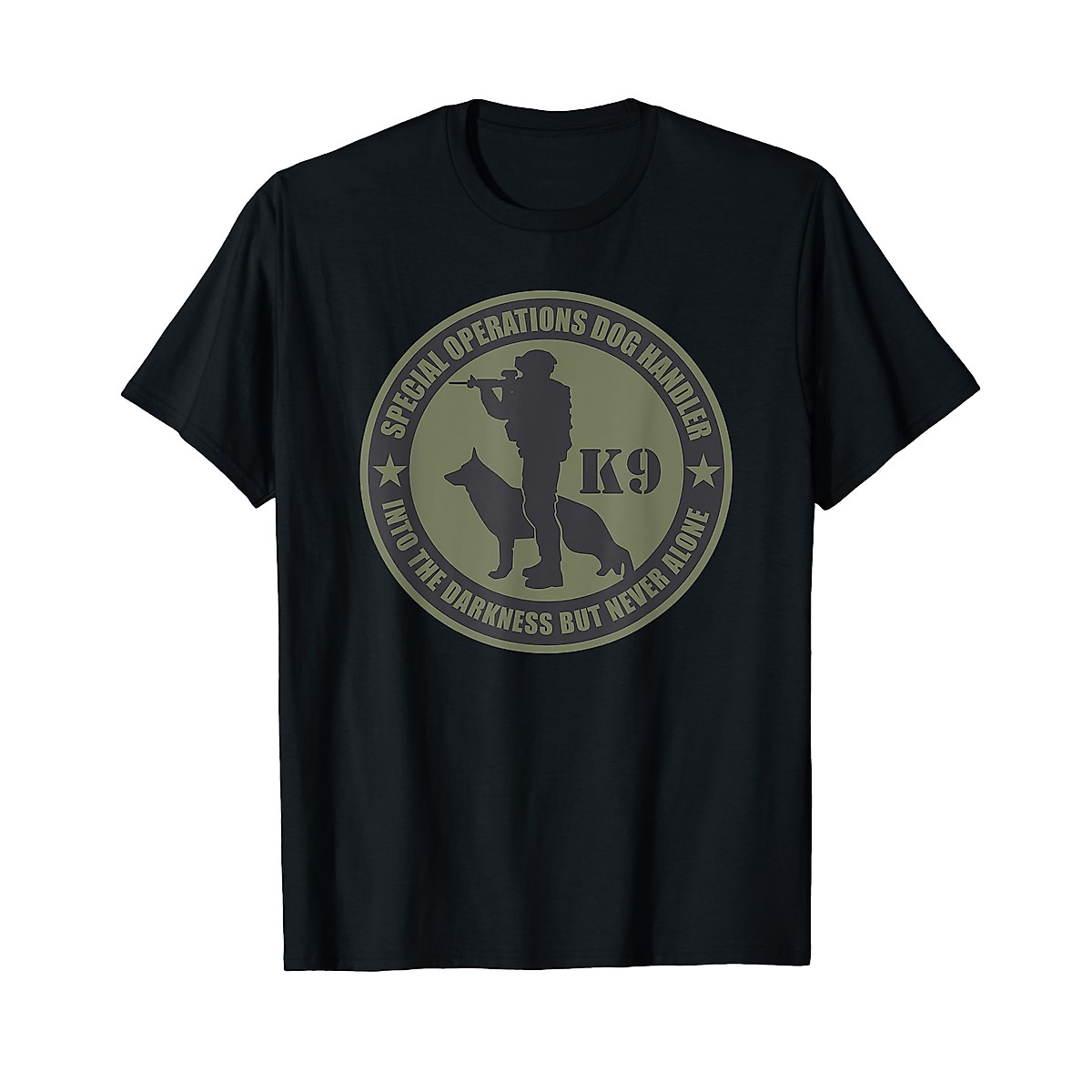 K9 T-shirt - Special Operations Dog Handler (Subdued) T-Shirt