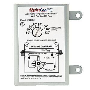 QuietCool Attic Gable Fan with Thermostat (AFG PRO-2.0)