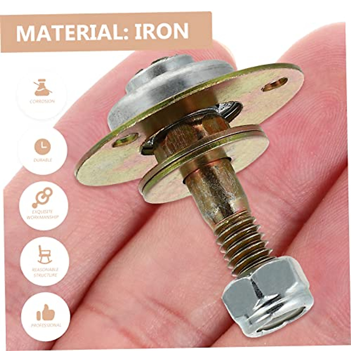 UKCOCO 16 Pcs Rocking Chair Bearing Gaming Chair Bolts Furniture Connecting Fitting Patio Chair Desk Chair Screws Furniture Bolts Rocking Chair Part Garden Chair Iron Tables and Chairs