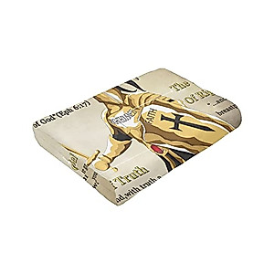 CQGWZF Armor of God Gifts Blanket Christian Gifts Throw Blanket Religous Gifts Bed Blanket Lightweight Cozy Plush Blanket for Bedroom Living Rooms Sofa Couch(60x50in)