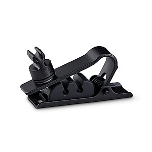 Shure DuraPlex Replacement Accessory - Single Tie Clip, 3 Pack, Black (RPMDL4STC/B)