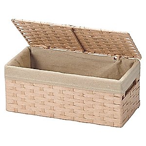 千鳥産業(Chidori-sangyo) 58-90GY Paper Basket Storage Box, Beige, Gray
