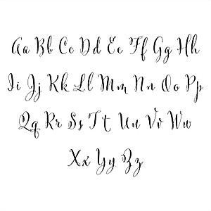 PrettySweetParty Clear Address Labels - Frosted Clear Transparent Custom Printed Personalized Return Address Labels for Envelopes (Calligraphy Script)