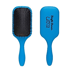 Denman Tangle Tamer Ultra (Blue) Detangling Paddle Brush For Curly Hair And Black Natural Hair - use with both Wet & Dry Hair, D90L
