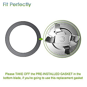 8 Pieces Replacement Part Ice Blades 4961 4980 Jar Bottom Cap 4902 Rubber Gaskets and Coupling Stud Slinger Pin Kit Compatible with Oster & Osterizer Blender Accessories