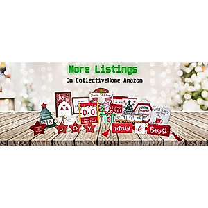 No/Brand Collective Home-Decorative Book Stack,Rustic Christmas Book Stack