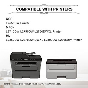 TN-730 tn730 high Yield Toner - MANDBOY Toner-Cartridges Compatible Replacement for Brother tn730 Black 2PK DCP-L2550DW MFC-L2710DW L2750DWXL HL-L2350DW Printer Ink