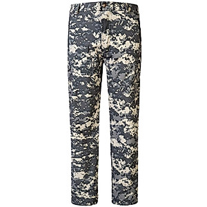 YFNT Men Softshell Hiking Pants Winter Fleece Snowboard Ski Pants (38x34, ACU)