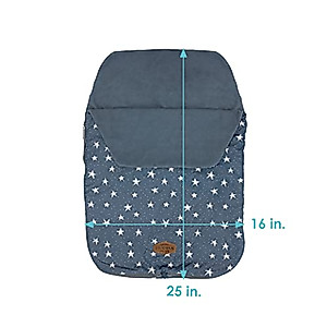 Baby Bundle 365 – Baby Car Seat Cover & Stroller Accessory – Lightweight Baby Bunting for Year Round Comfort