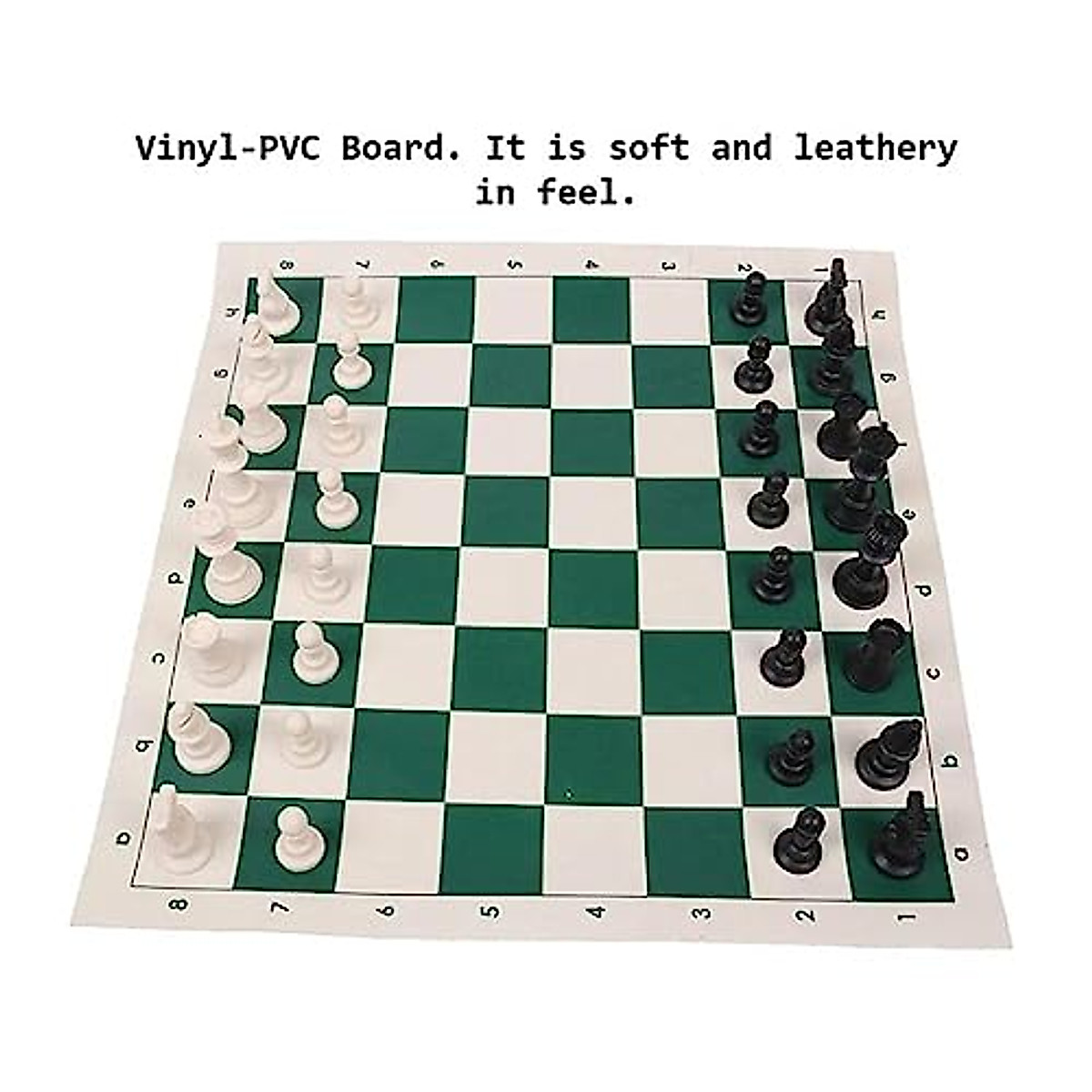 Portable Chess Checkers Set,Professional Tournament Chess Board with Chess Checkers,2 in 1 Travel Board Games for Kids and Adults, Folding Roll up Chess Game Sets