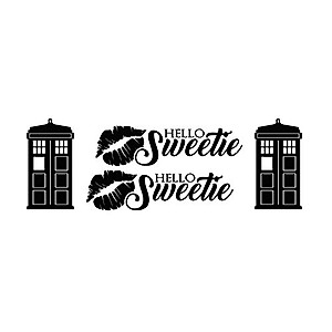 Hello Sweetie Vinyl Decal Sticker for Kitchen Mixers