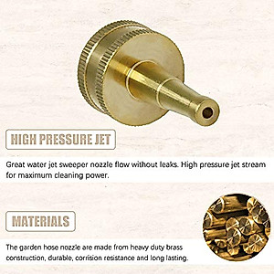 Suntai Solid Brass Jet Sweeper Jet Nozzle, 3 Pack