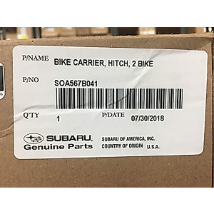 Subaru Hitch Mount Bike Rack Carrier for Forester Ascent Crosstrek Outback - SOA567B041 - SOA567B042 - Genuine OEM