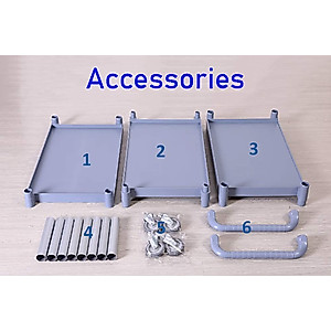 INDYAH Movable Trolleys, Kitchen Storage Hand Trucks, Hotel Caterolling Cart with Handleplastic Restaurants Service Trolley with Large Universal Wheel/Black/107X51X97Cm