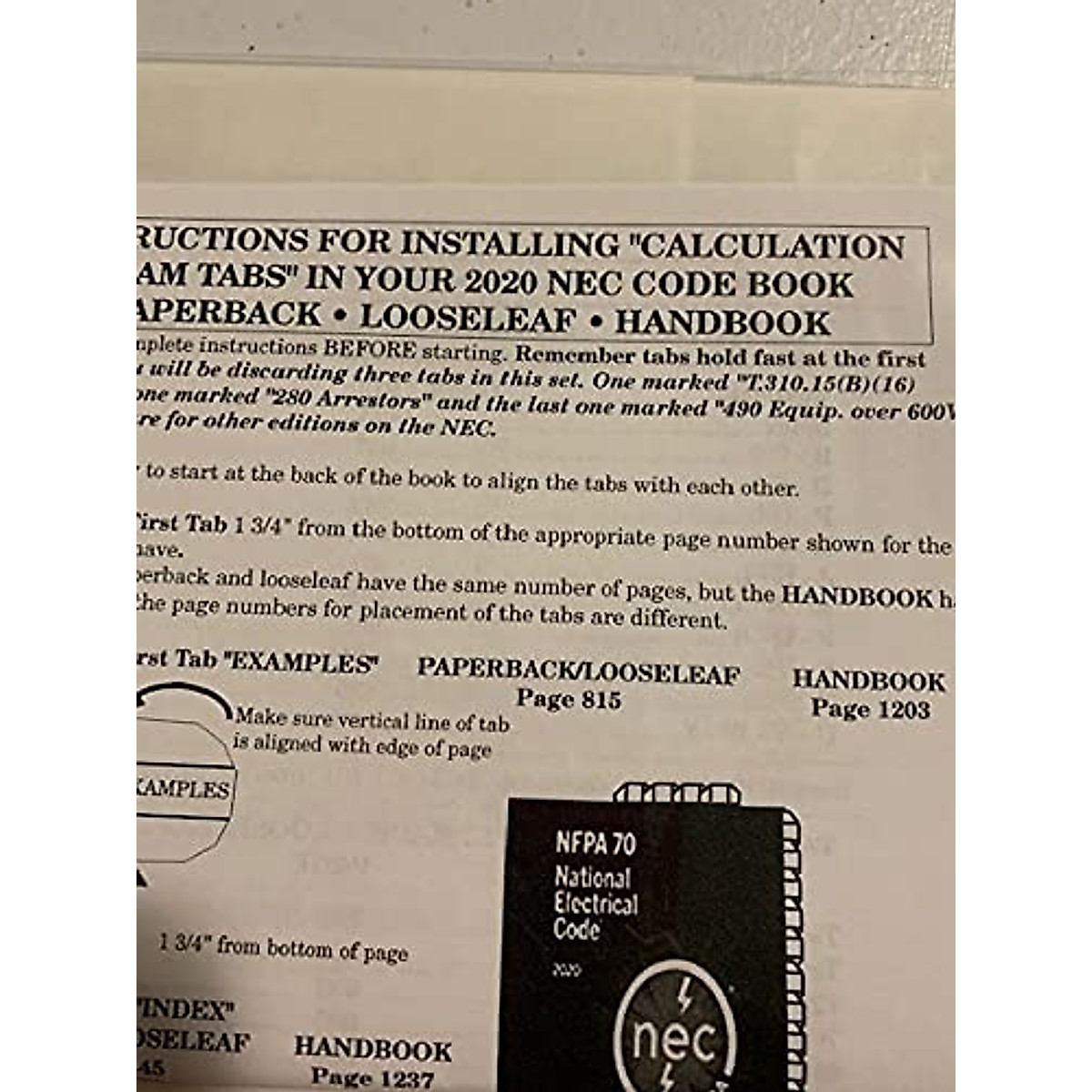 2020 NEC Code Book Tabs by Tom Henry Paperback - 2020