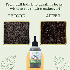 Roselle Naturals Chebe Oil for Hair Growth Made in USA 4 Fl Oz - Chebe Hair Growth Oil, Chebe Hair Grease for Stronger, Longer, Thicker Hair
