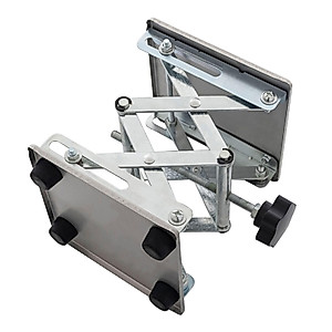 RXZIXYL Adjustable Lifting Stand Display Table Woodworking Lifter Jack for RC Crawler Car TRX4 SCX10 Wraith RR10 Arrma Kraton Losi LMT (100x100mm)