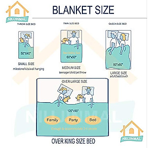 Funny Cute Yellow Cartoon Ducks Super Soft Fleece Flannel Big Blankets，Lightweight Comfort Throw Bedspread Quilt Moving Cover for Picnic Couch Sofa Large 80"x60"（Queen） Adults