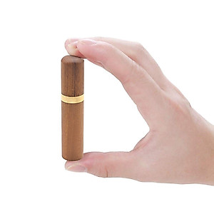 ForFine Needle Storage Portable Wooden Sewing Needle Case Pocket Box Handmade Craft Needle Holder for Store Embroidery Needle, Toothpick, Pill, Bead (5 Packs)