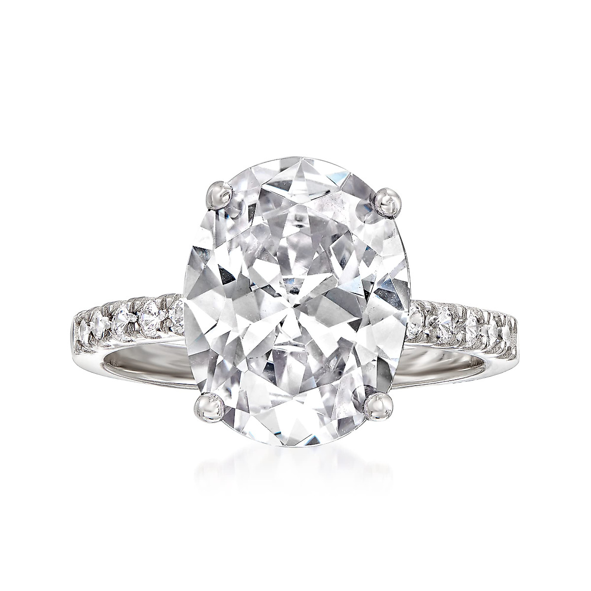 Ross-Simons 6.00 ct. t.w. CZ Ring in Sterling Silver. Size 7