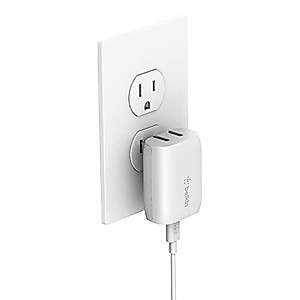 Belkin USB-C Wall Charger 20W with USB C to Lightning Cable (iPhone Fast Charger for iPhone 12 Pro Max/12/12 Pro/ 12 Mini, iPhone 11, 11 Pro, 11 Pro Max, XS, XS Max, XR, X iPad Pro and More