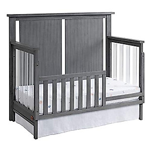 Oxford Baby Holland Modern 4-in-1 Convertible Crib, Cloud Gray, GreenGuard Gold Certified