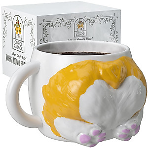 Corgi Palace Corgi Momo Butt Mug, Funniest Corgi Coffee Mug Ever, Best Corgi Gifts for Corgi Lovers, Yes - Corgi Butt Corgi Mug, Funny Corgi Gifts