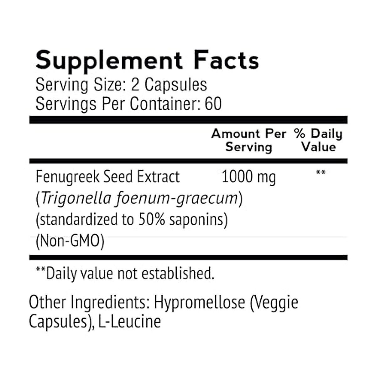 VitaMonk FenuTrax™ Fenugreek Extract 2 Months Supply - Stronger Than Testofen for Men - Fenugreek Seed Extract - Muscle Growth, Energy, and Drive Support