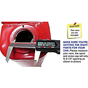 "JERRY CAN METAL SPOUT w/built in Metal Screen incl Gasket & Spout Cap" HEAVY DUTY Army Surplus Military USMC BLITZ Gallon Gas G Jerrycan Flexible Pouring Fuel Nozzle Brand NewCan not included