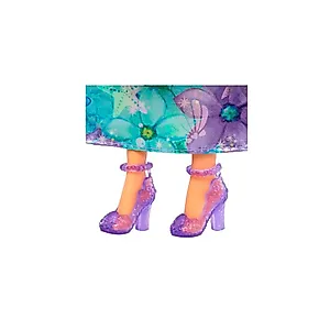 Mattel Disney Princess Ariel Fashion Doll Set, Spin & Reveal with 11 Surprises Including 5 Accessories, 5 Stickers & Play Scene, Inspired by Movie