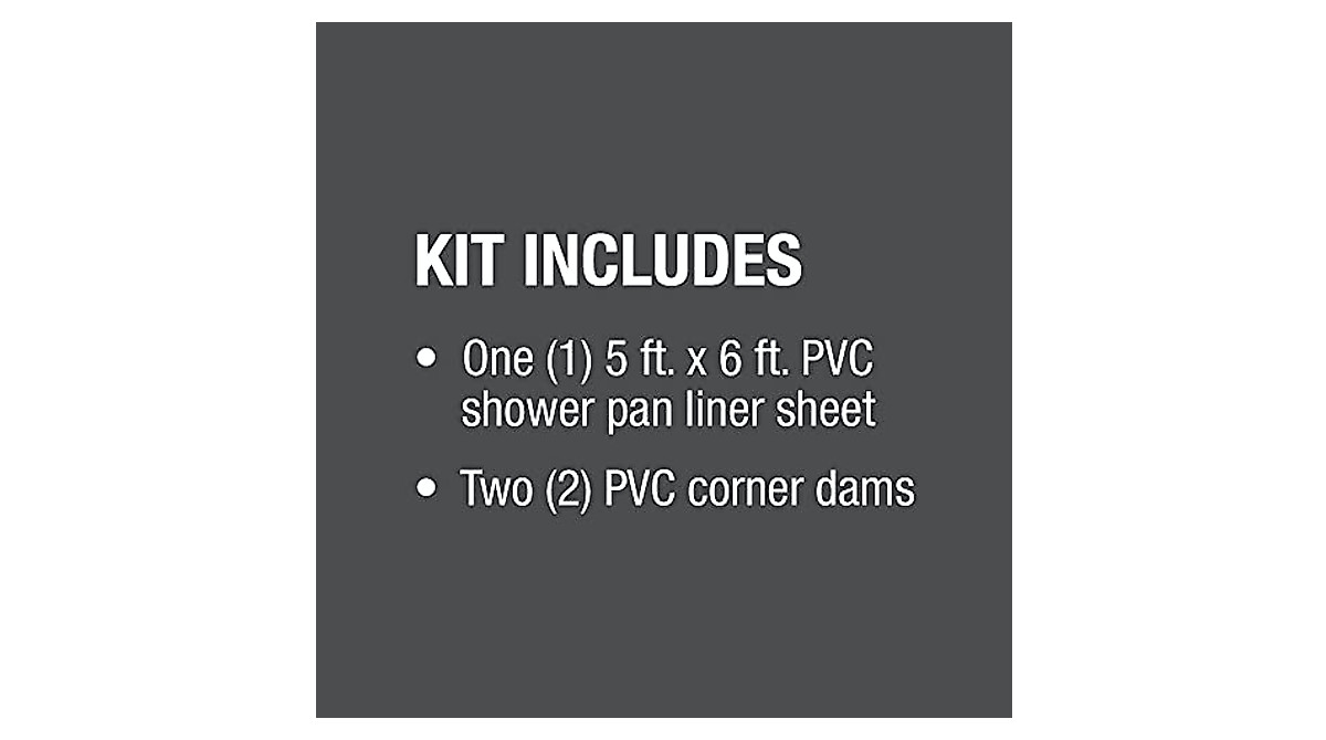 Oatey PVC Shower Pan Liner Kit - Waterproof & Durable