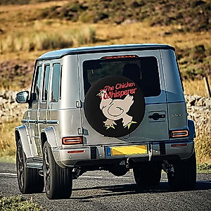 The Chicken Whisperer,Funny Tire Cover Universal Fit Spare Tire Protector for Truck SUV Trailer Camper Rv
