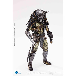 Hiya Toys Alien vs. Predator: Temple Guard Predator 1:18 Scale Action Figure, Multicolor