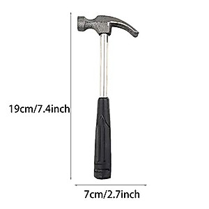 Garneck 5PCS Mini Claw Hammer Rubber Handle Household Carpet Wall Nail Remover With Non-Slip Shock Absorber For Home