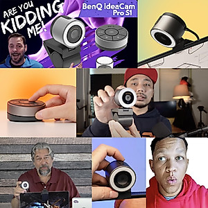 BenQ ideaCam S1 Plus: Live demo Webcam with 15x Zoom Lens, Marco Handheld Document Camera for Flexible Demonstration, Remote Work, and Product Inspection.