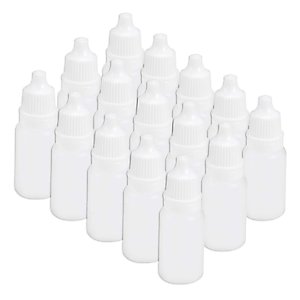 uxcell Plastic Dropper Bottle, 10ml/0.34oz Small Mouth Drop Bottles Empty Squeezable Eye Liquid Dropper Bottle 15pcs