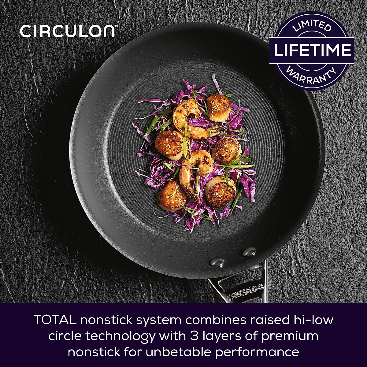 Circulon Infinite Hard Anodised Twin Pack 24Cm & 30Cm Skillets