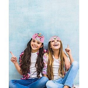 GenTek Kids Ear Headphones with Parental Volume Limiter to Protect Hearing, Washable Super Soft Fleece Headband with Ultra-Thin, Adjustable Removable Speakers (Llama-Pink)