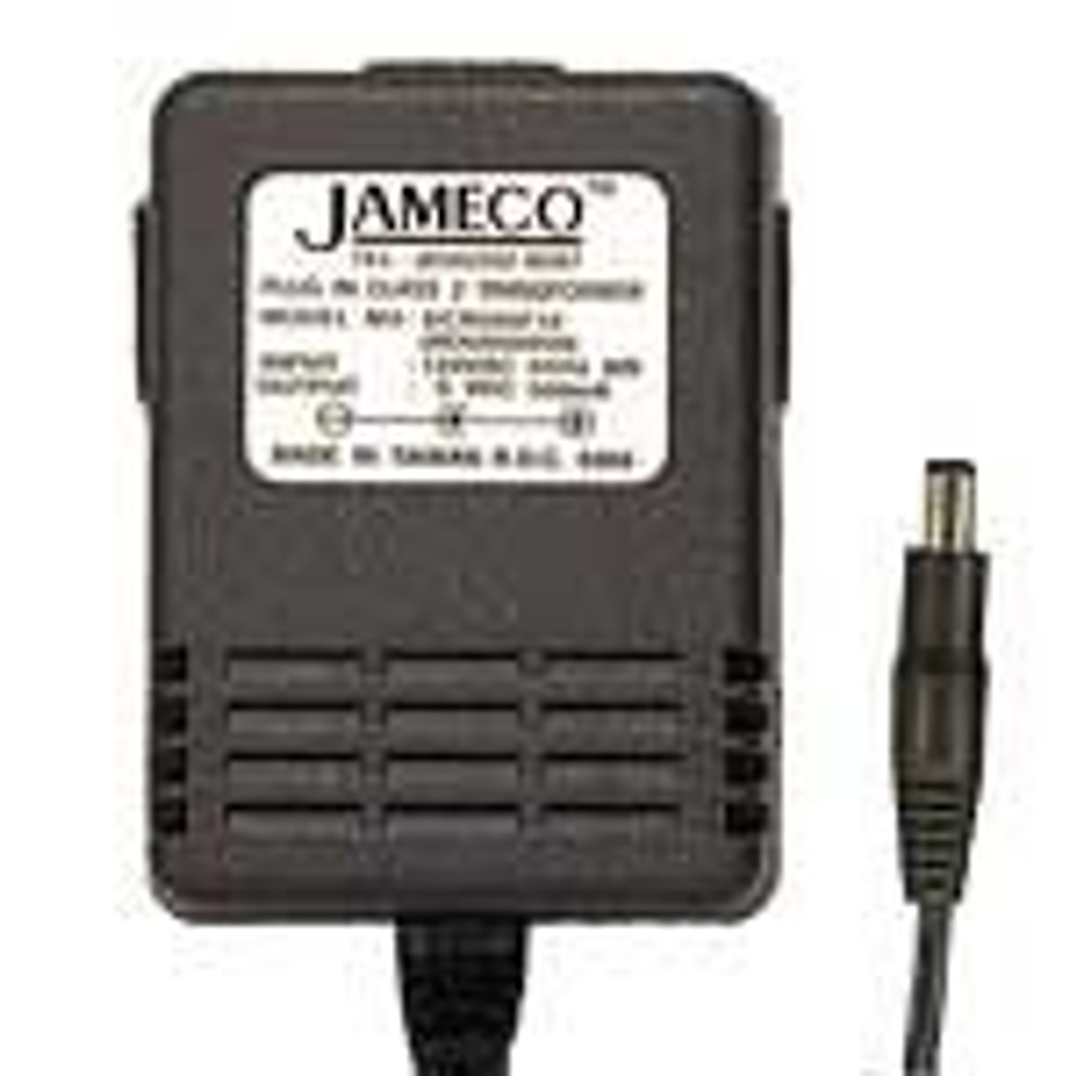 Jameco Valuepro DDU120050F0981 AC-to-DC Regulated Linear Wall Adapter, 12V, 0.5 Amp, 6W