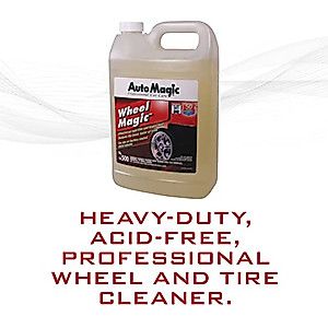 Auto Magic Wheel Magic - Wheel & Tire Cleaner for Removing Brake Dust & Grime - 128 Fl Oz